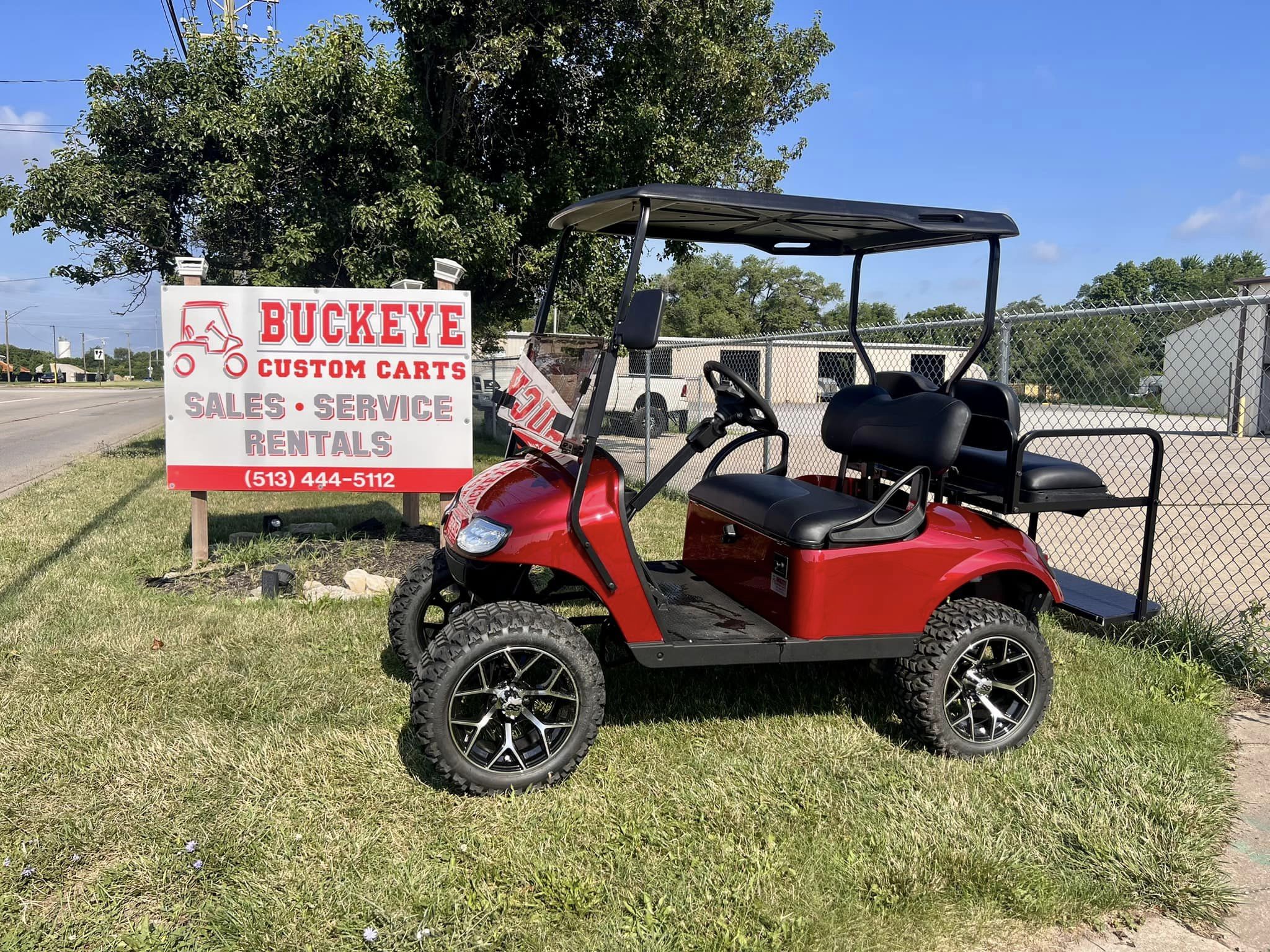 2019 EZGO TXT GAS -ACID SUN RED | Buckeye Custom Carts
